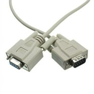 C2G 6ft Serial RS232 DB9 Null Modem Cable with Low Profile Connectors M/F - In-Wall CMG-Rated ...