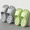 Bathroom House Slippers Leaking Quick-Drying Shower Slipper Light ...