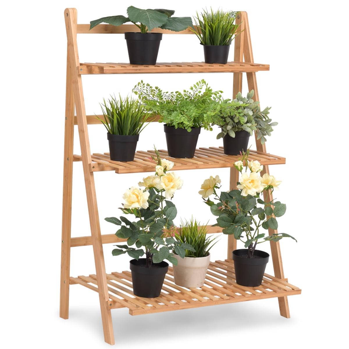 Click here for Patiojoy Folding Flower Display Bamboo Garden 3tie... prices