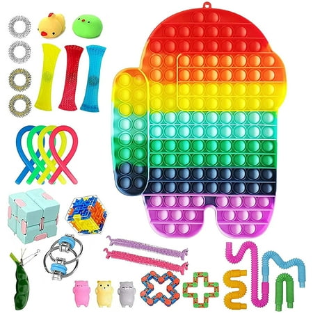 HTCM Fidget Toys Pack Fidget Packs Under 20 Dollars Push Pop Pop Bubble ...