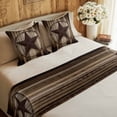 Bed Runner for Queen Size Bed, Western Star Retro 3 Pcs Bedding Runner ...