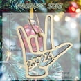 I Love You ASL Sign Language Hand Important Holiday Day Decor,2024 ...