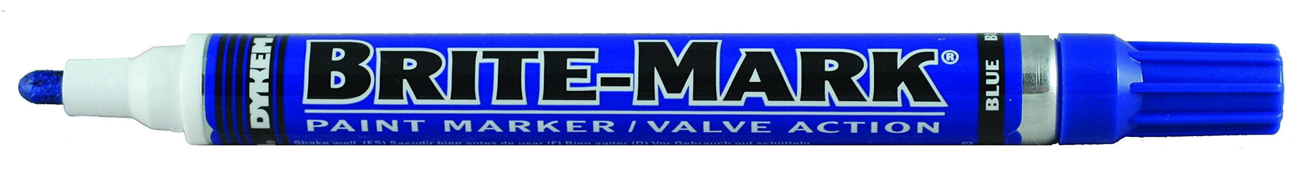 DYKEM Brite-Mark Paint Markers, Medium Bullet Tip, Blue - Walmart.ca