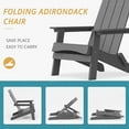 Dycanpo Set of 6 Foldable Plastic Adirondack Chairs, Comfortable ...