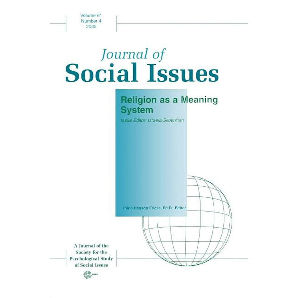 Journal of Social Issues: Journal of Social Issues, Religion as a ...