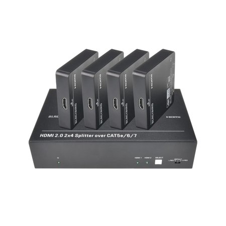 Monoprice Blackbird 4K 2x4 Splitter Extender Complete Solution Kit | 4K ...
