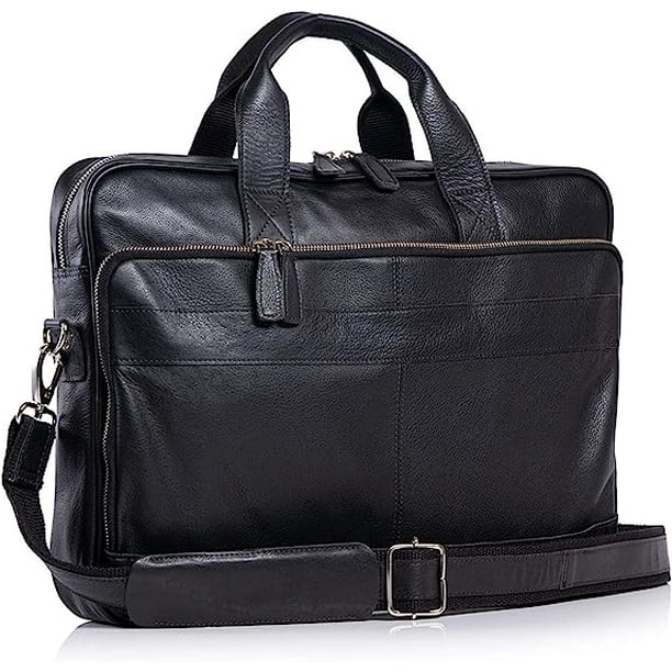 Leather briefcase 18 Inch Laptop Messenger Bags for Men and Women Best ...