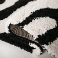 SAFAVIEH Florida Eleanor Animal Stripes Runner Rug, Ivory/Black, 2'3" x ...