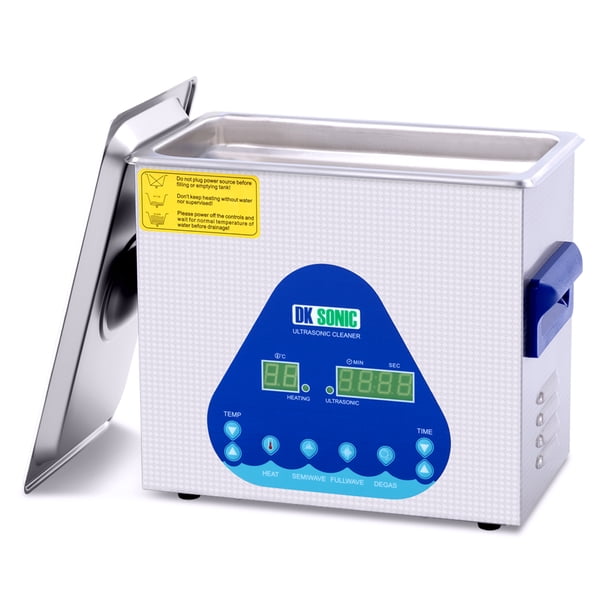 DK SONIC Ultrasonic Cleaner with Digital Timer and Basket for Denture ...