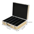 Gold Storage & Display Aluminum Alloy Box Case Holds 100 Coin Holders ...