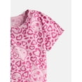 Hello Kitty Girls Print Skater Dress with Short Sleeves, Sizes 4-12 ...