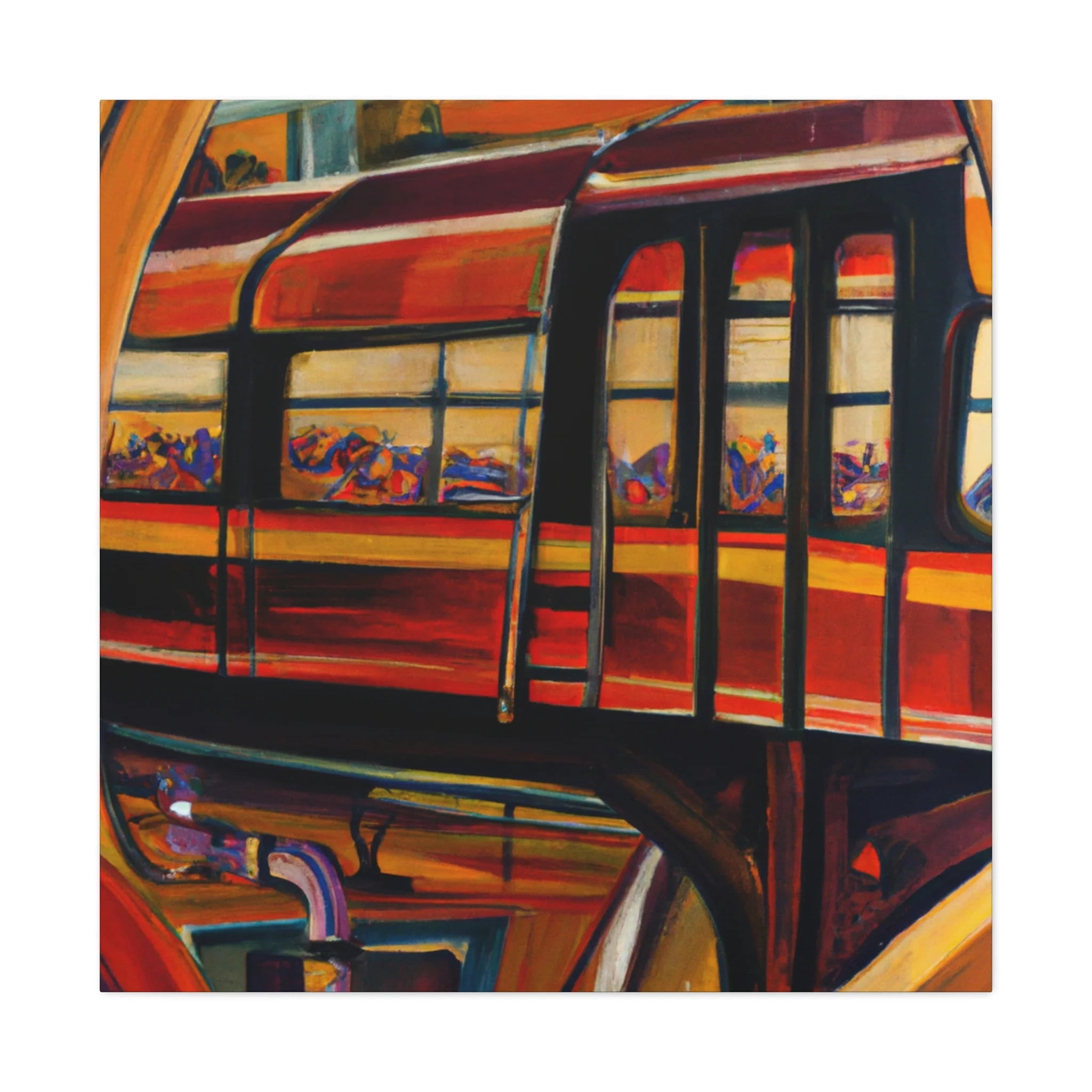 Subway Train Triumphant - Canvas - Walmart.com