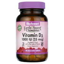 Bluebonnet Earth Sweet Chewables Vitamin D3 400 Iu Raspberry, 90 Ct ...