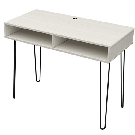 Inval Computer Desk with Open Storage in Washed Oak | Walmart Canada