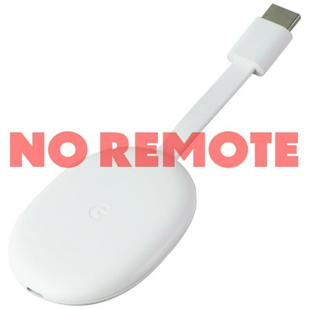 Google Chromecast (2020 Model) - White (GZRNL) - No Remote/No Cable ...