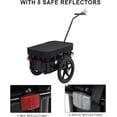 Bike Cargo Trailer with Removable Box & Waterproof Cover, Bicycle Wagon ...