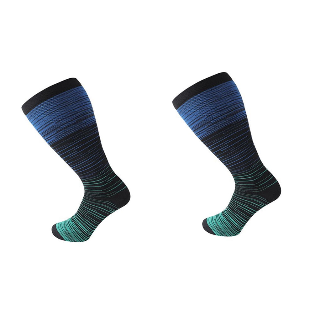2 Pairs Plus Size Compression Socks for Women Men 20-30 mmHg, Wide Calf ...