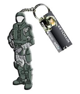 Halo ODST PVC Keychain - Walmart.com