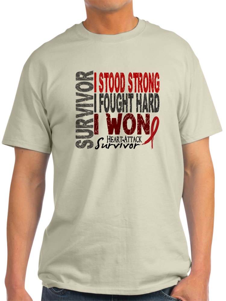 CafePress - Survivor 4 Heart Attack Shirts And Gifts Light T-S - Light ...