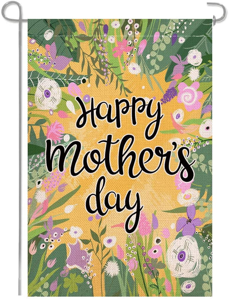Shmbada Haapy Mother's Day Garden Flag - Outside Decoration Double ...