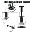 SHELLTON Food Chopper Manual Hand Chopper Dicer Slap Press Chopper ...