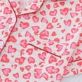 Conairie Valentines Day Pajamas Women Heart Print Button Down Shirt And ...