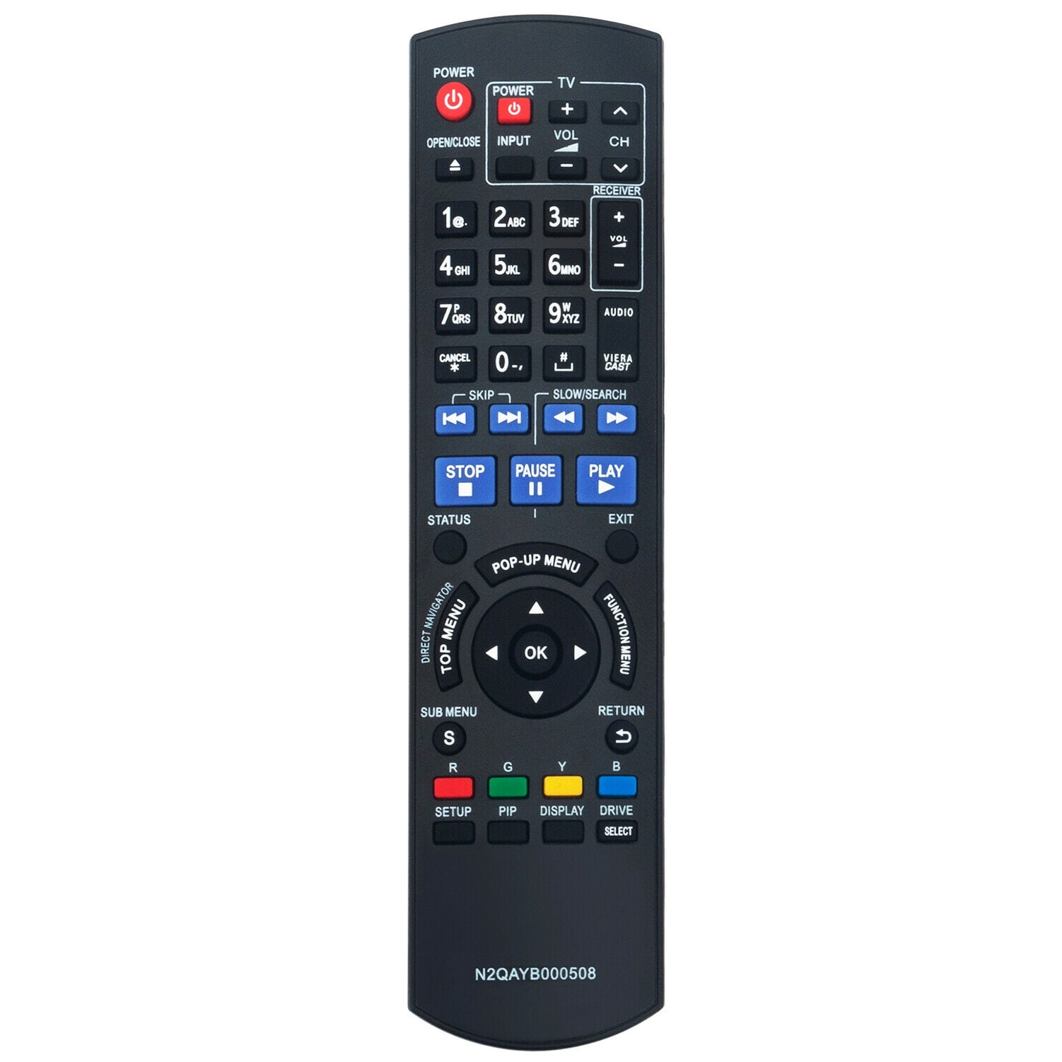 N2QAYB000508 Replace Remote for Panasonic Blu-ray Player DMP-BDT350 DMP ...