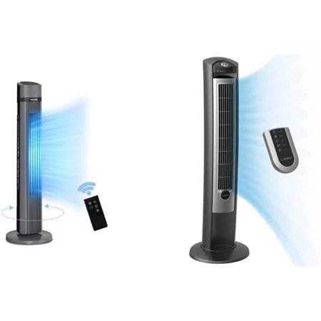 Oscillating Tower Fan with Remote Control 40’’ Quiet Stand Up Fan with ...