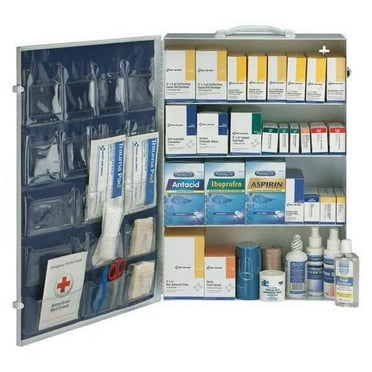 ANSI Class B 4 Shelf First Aid Station with Medications - Walmart.com