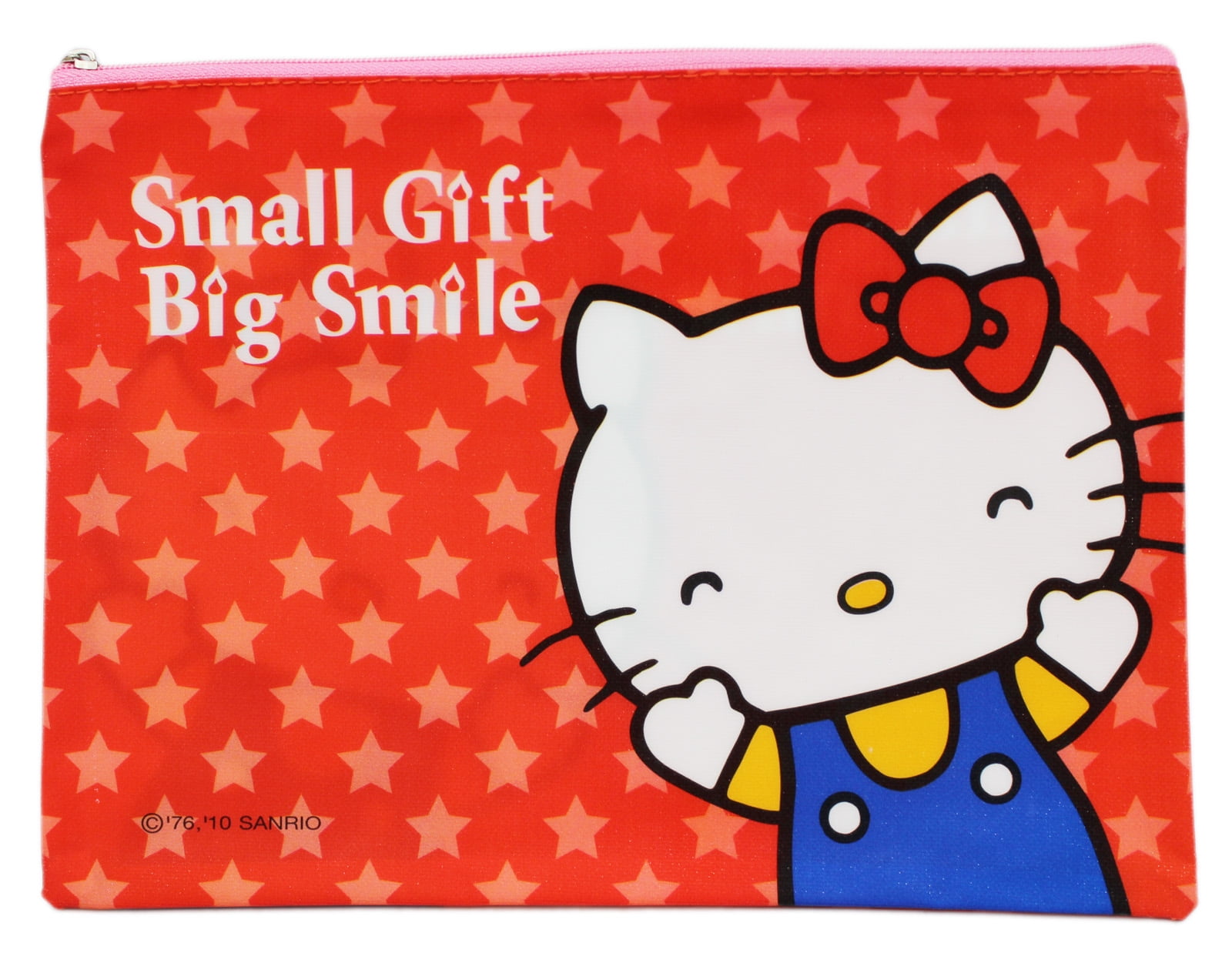 Sanrio - Hello Kitty Small Gift Big Smile Red Colored Zippered Pouch ...
