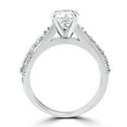 Alpha Jewel 1 Ct Round Cut Lab Created Simulated Diamond Ring - 14K ...
