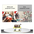Projector Screen With Stand Soft White Grid Anti-light 160° Viewing ...