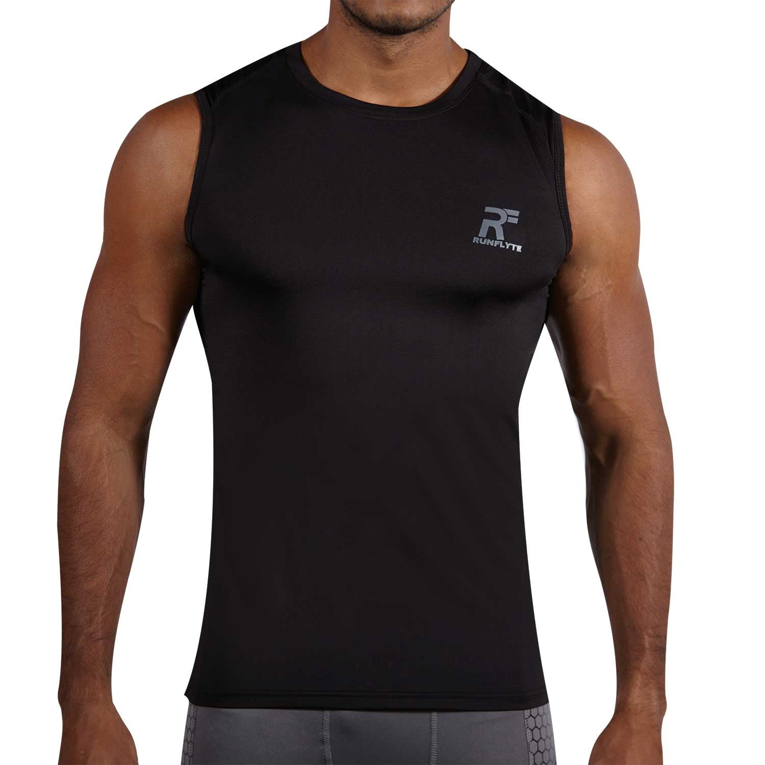 RunFlyte Men's Sleeveless Tank Top Shirt - Training - Workout Grey ...