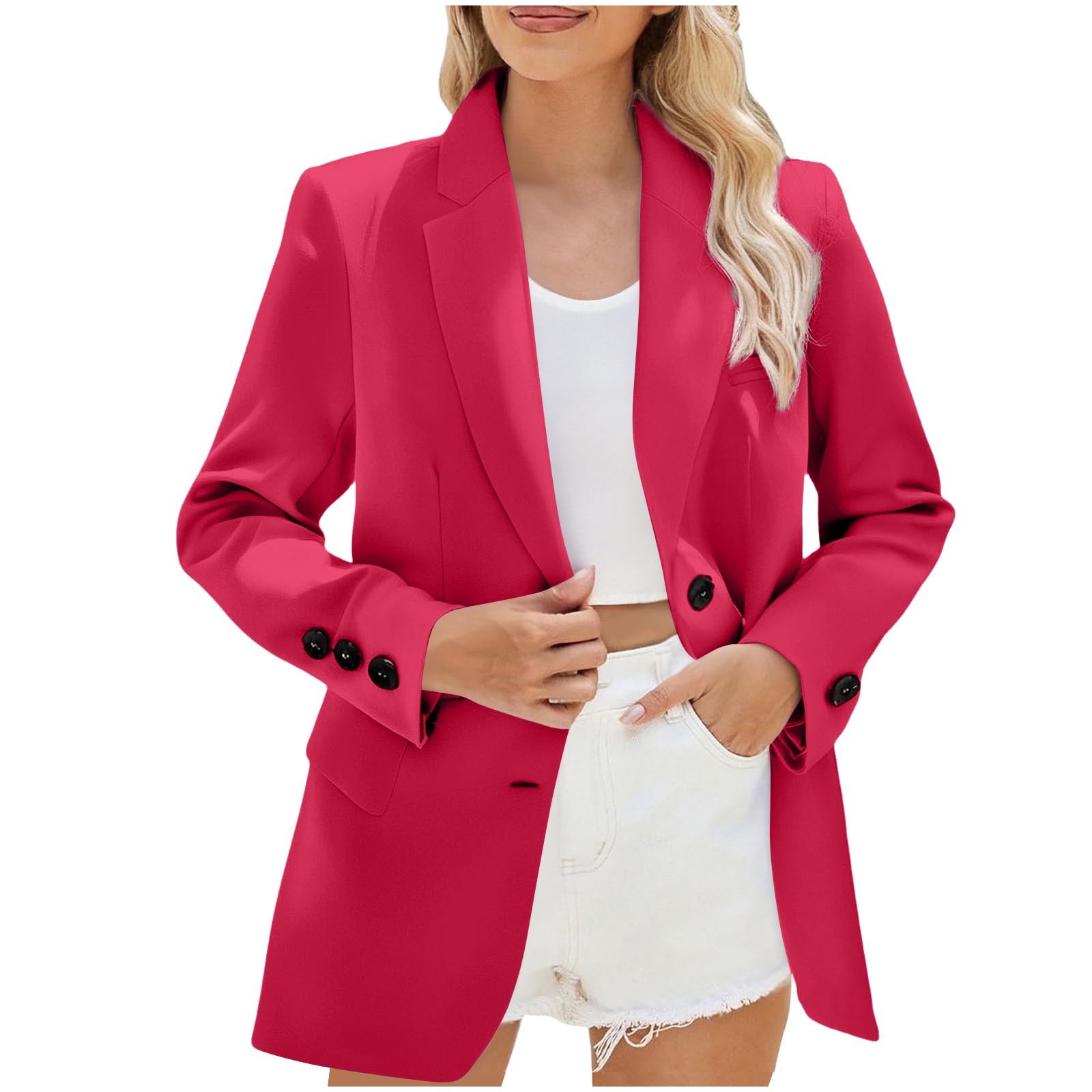 Click here for Wdfiry Womens Dressy Blazer For Work Casual Oversi... prices