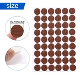 Uxcell 7 PCS Waterproof Self-Adhesive Screw Hole Sticker, 0.83" Wood ...