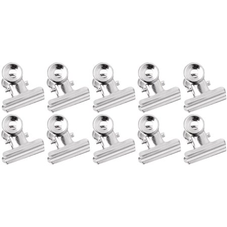YDHely Metal Bulldog Clips 10 Pieces Metal Bulldog Grip Clip Food ...