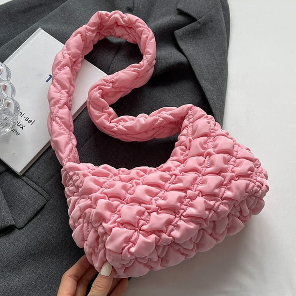 Clairlio Women Padded Soft Purse Large Capacity Underarm Bag Cotton ...