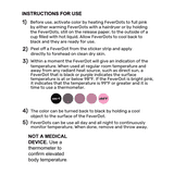 FeverDots, Fever Alert Stickers -80 FeverDots in 20 Shapes (size 10mm ...