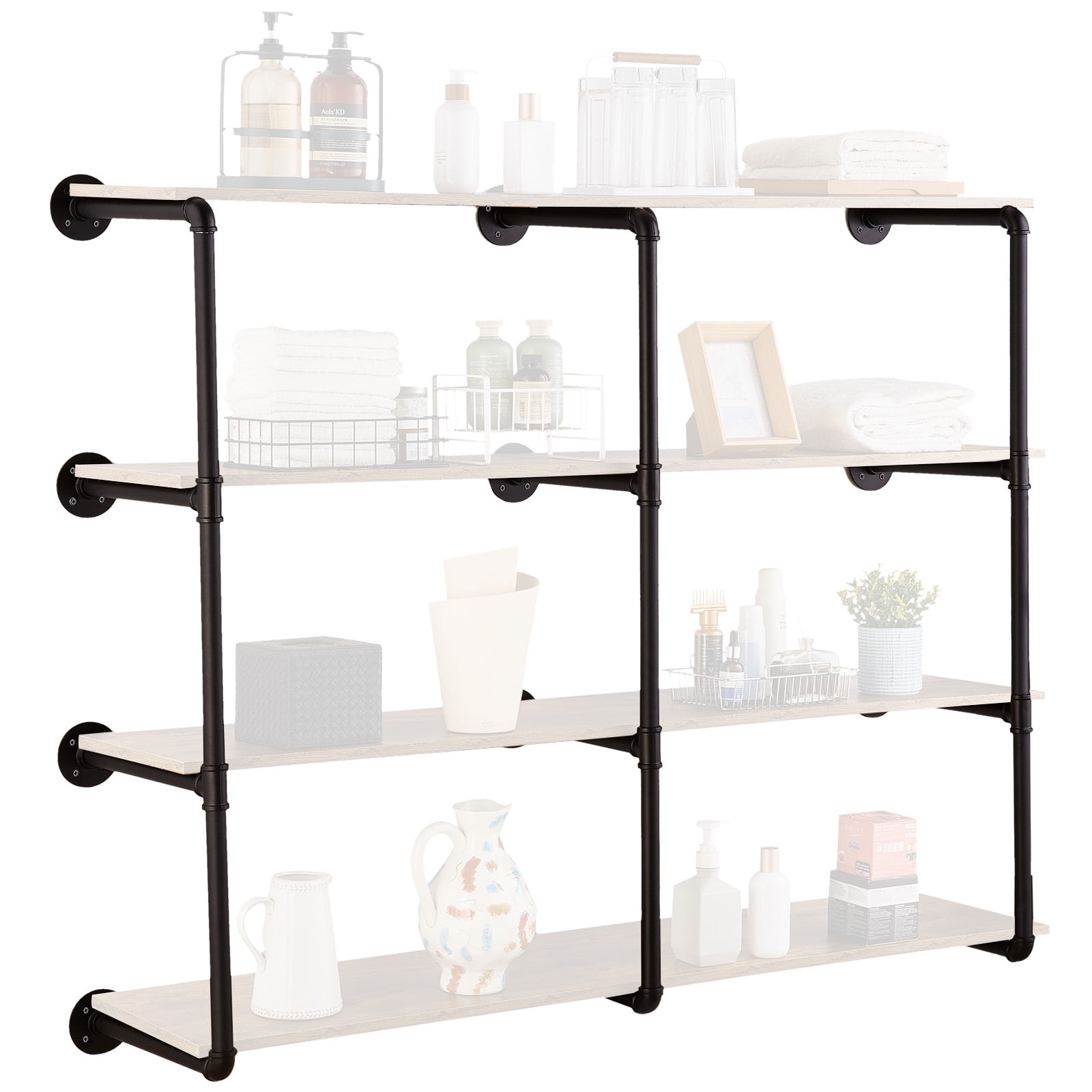 Click here for Vevor Industrial Pipe Shelf 4 Tier 3pcs 11.8in W W... prices