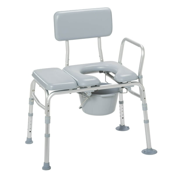 Drive Medical Padded Seat Transfer Bench with Commode Opening - Walmart.com
