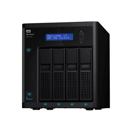 WD My Cloud EX4100 WDBWZE0240KBK - NAS server - 4 bays - 24 TB - HDD 6 ...