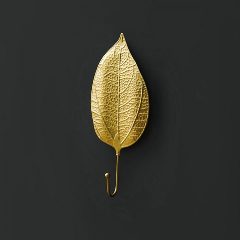 Gold Decorative Wall Hooks, Key Holder Wall Mounted for Hanging Hats ...