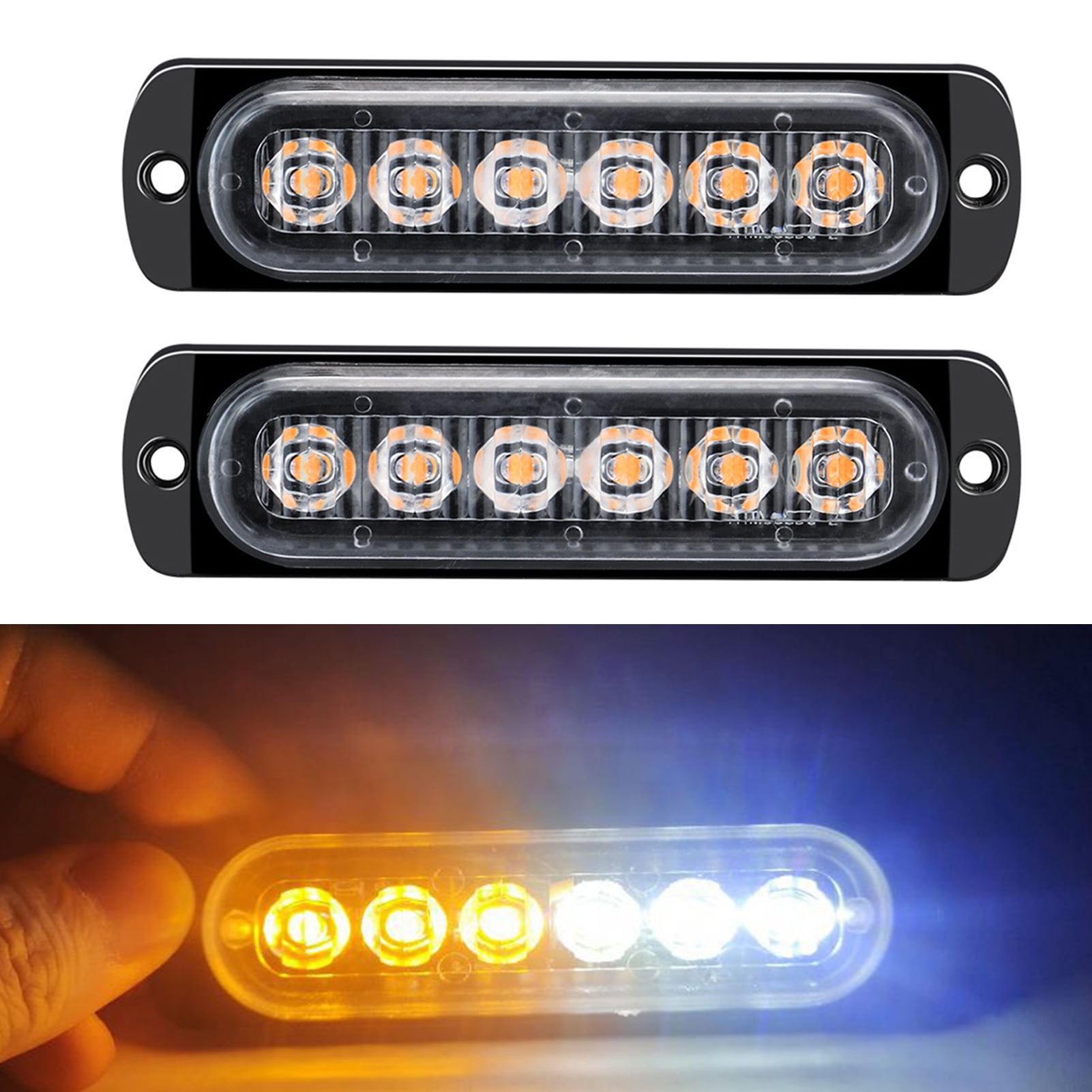 Click here for Pepisky 2pcs 12-24v Led Strobe Warning Lights Warn... prices
