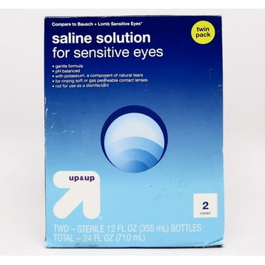 Sensitive Eyes Plus Saline Solution 2 x 12 fl oz (355 mL) - Walmart.com