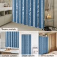 Bathroom Shower Curtain Abstract Stripes Leafy Vine Lines Waterproof ...
