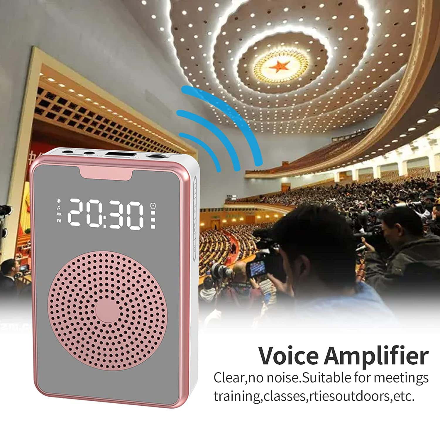 Buy Portable Teacher Voice Amplifier with Microphone, 4500mAh ...