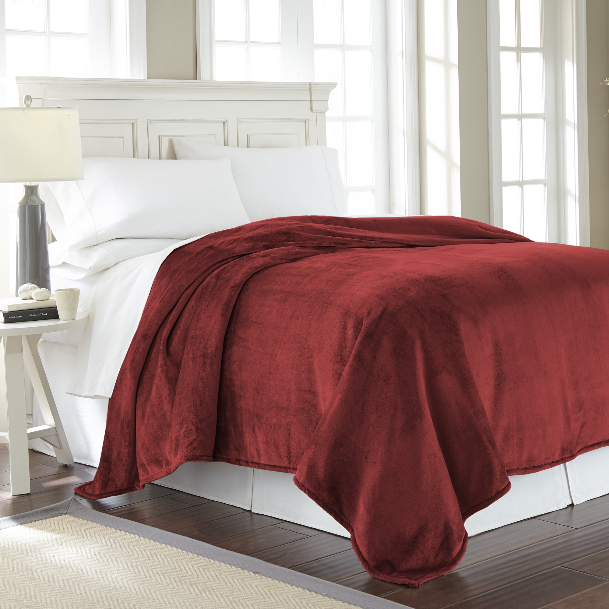 Sun Yin Velvet Plush Solid Blanket Collection - Walmart.com