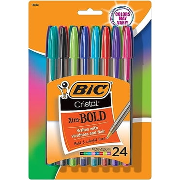 BIC Cristal Xtra Smooth Ball Pen, Medium Point (1.0mm), Blue, (Pack of ...