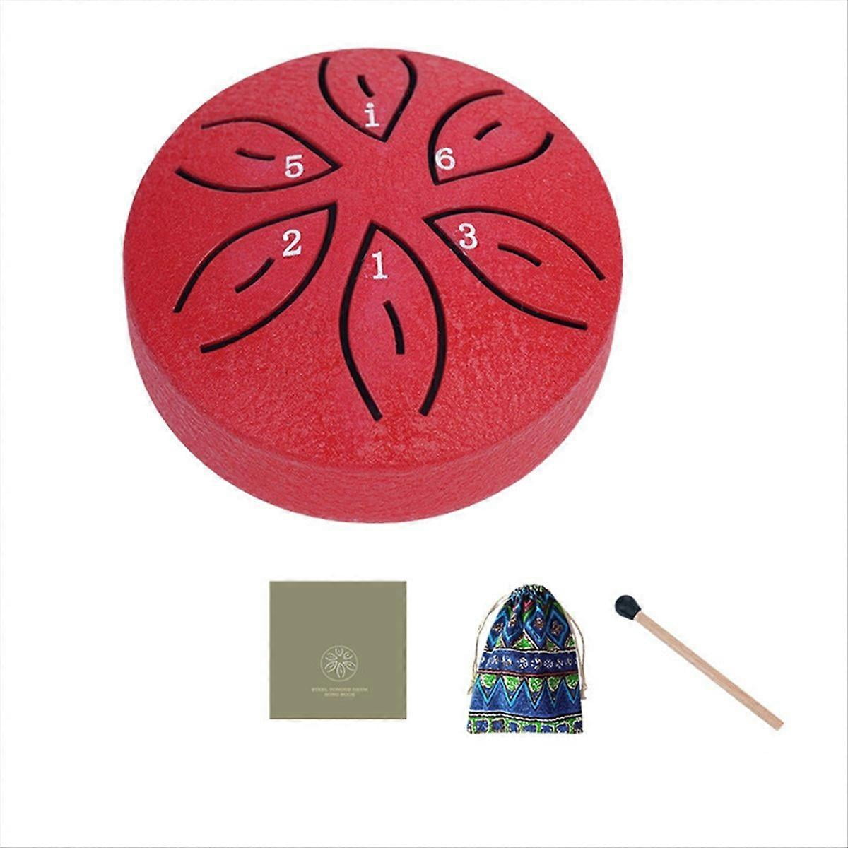 Orff Instruments Crafts Mini Hollow Drum 3 Inch 6 Tone Red | Walmart en ...