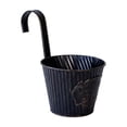 Vintage Metal Hanging Flower Pot Decorative Iron Bucket Planter for ...